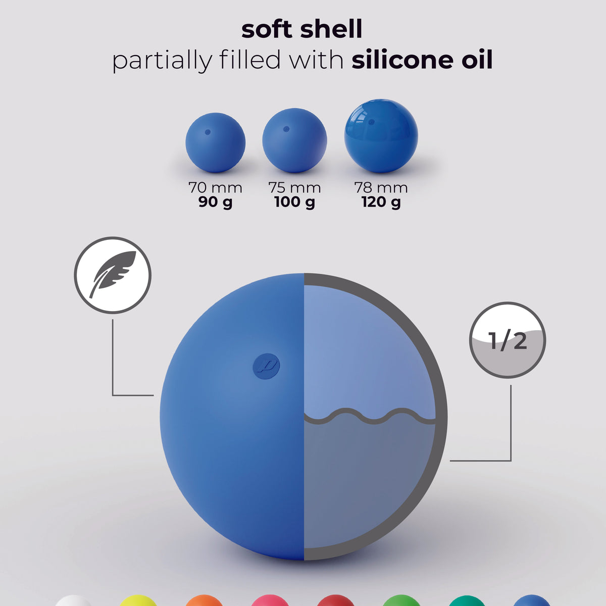 Sil-X Light - Soft shell - Partially filled with silicone oil - Play ...
