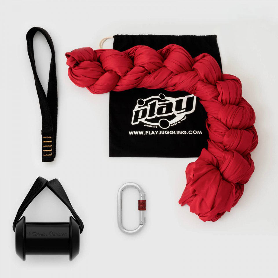 Aerial silk + Hook + Kit beam anchoring - Length from 14 to 20 meters ...