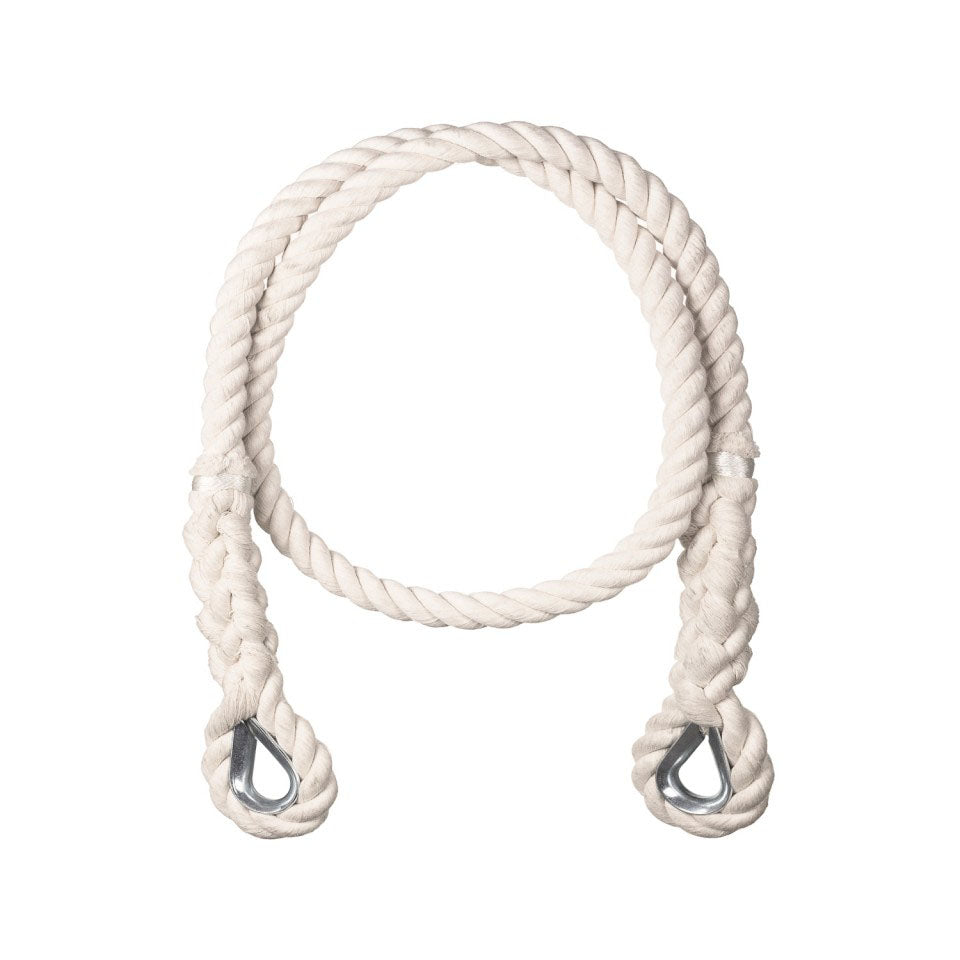 100% cotton rope diameter 25 mm with galvanized steel thimbles - Play ...