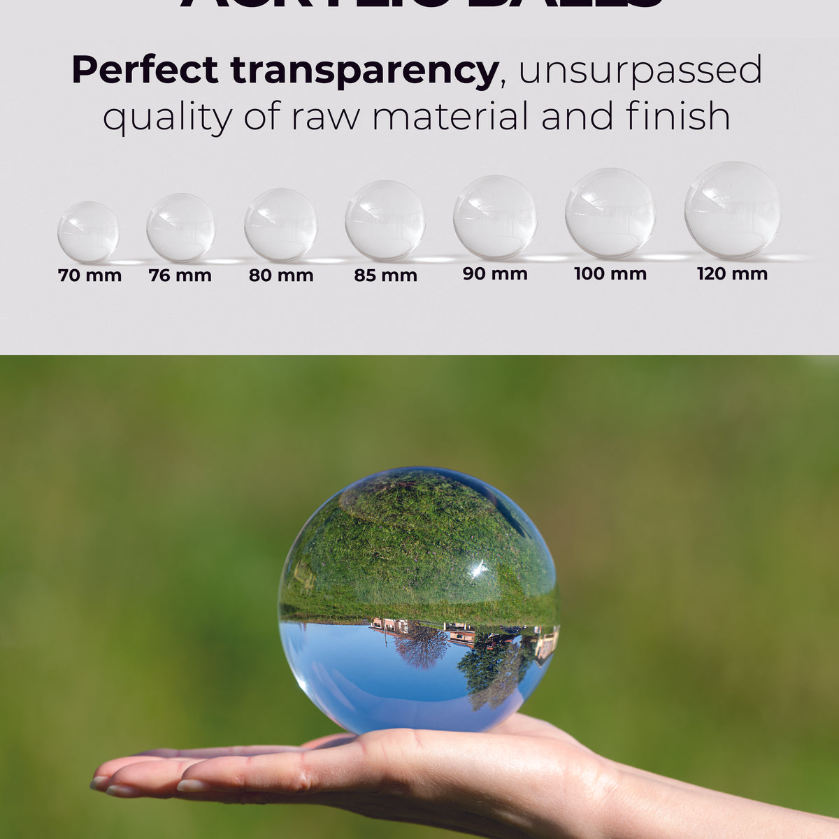 Ultra Clear Contact Acrylic balls made in Italy - Top Quality - Play ...