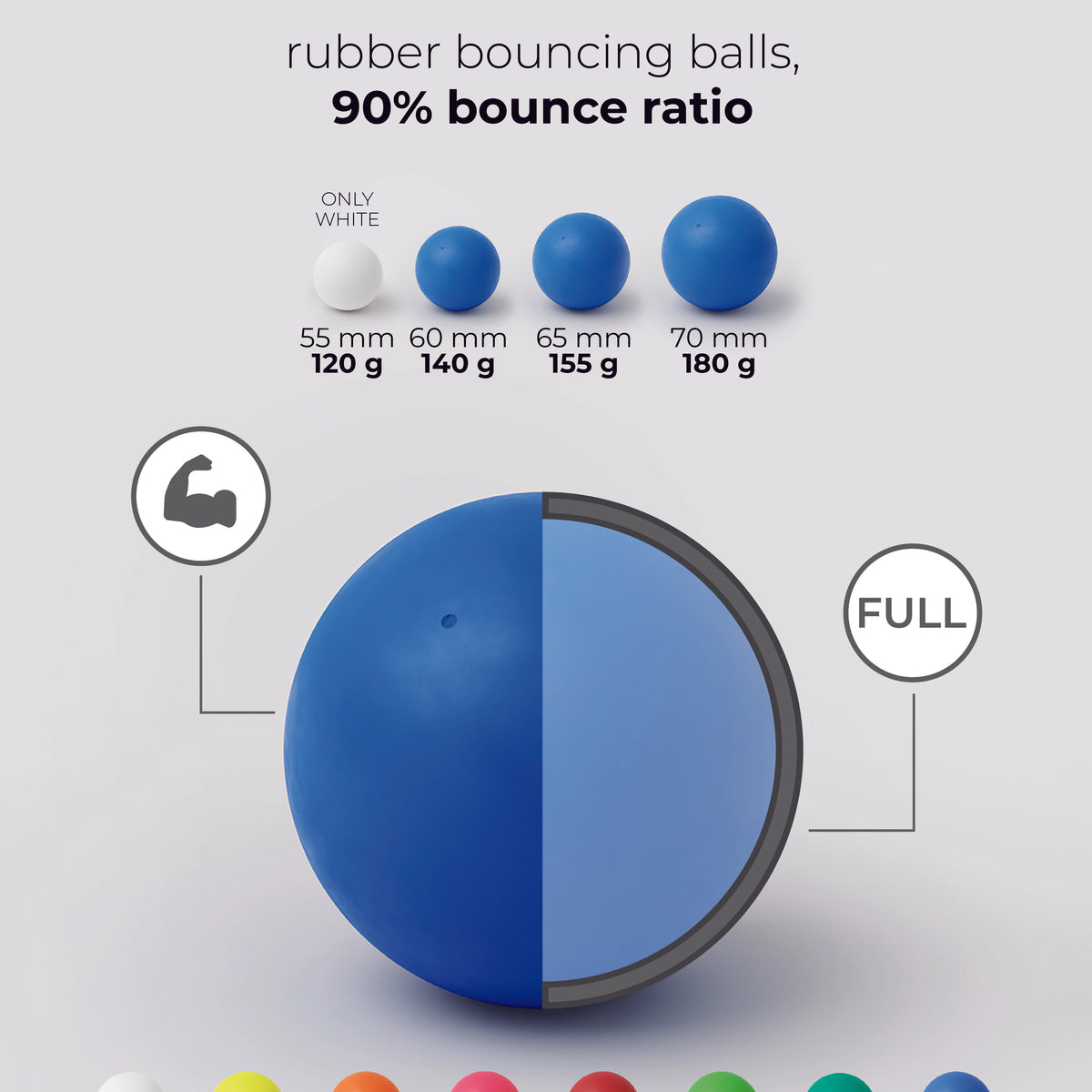 G-FORCE Bouncing Balls - 90% bounce ratio - Play Juggling – PLAY S.r.l.