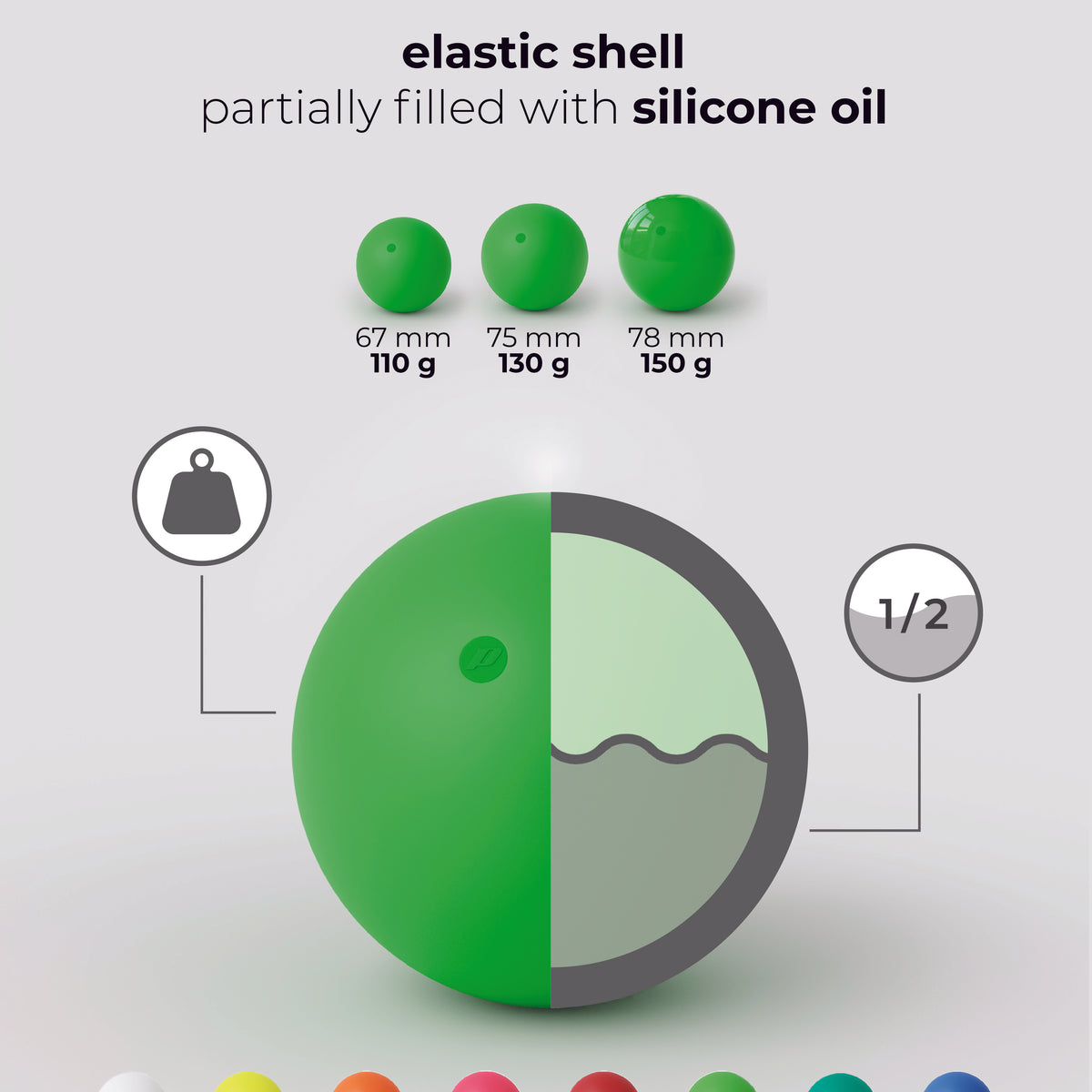 SIL-X - Elastic shell - Partially filled with silicone oil - Play Juggling – PLAY S.r.l.