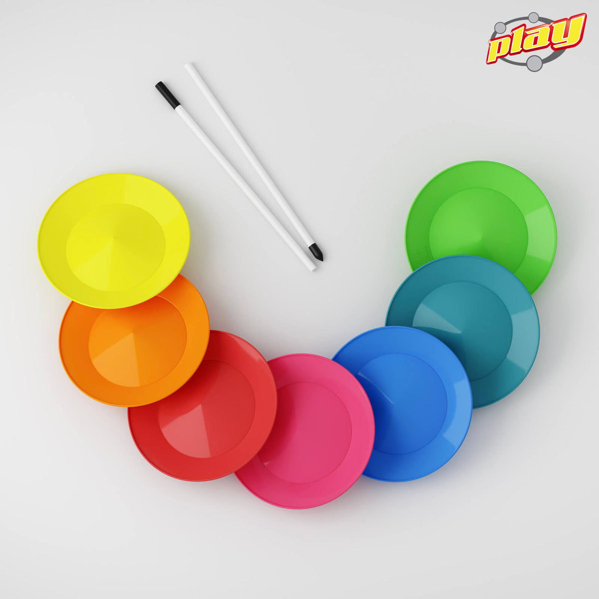 Spinning plate with 2 pcs control stick - Play Juggling – PLAY S.r.l.