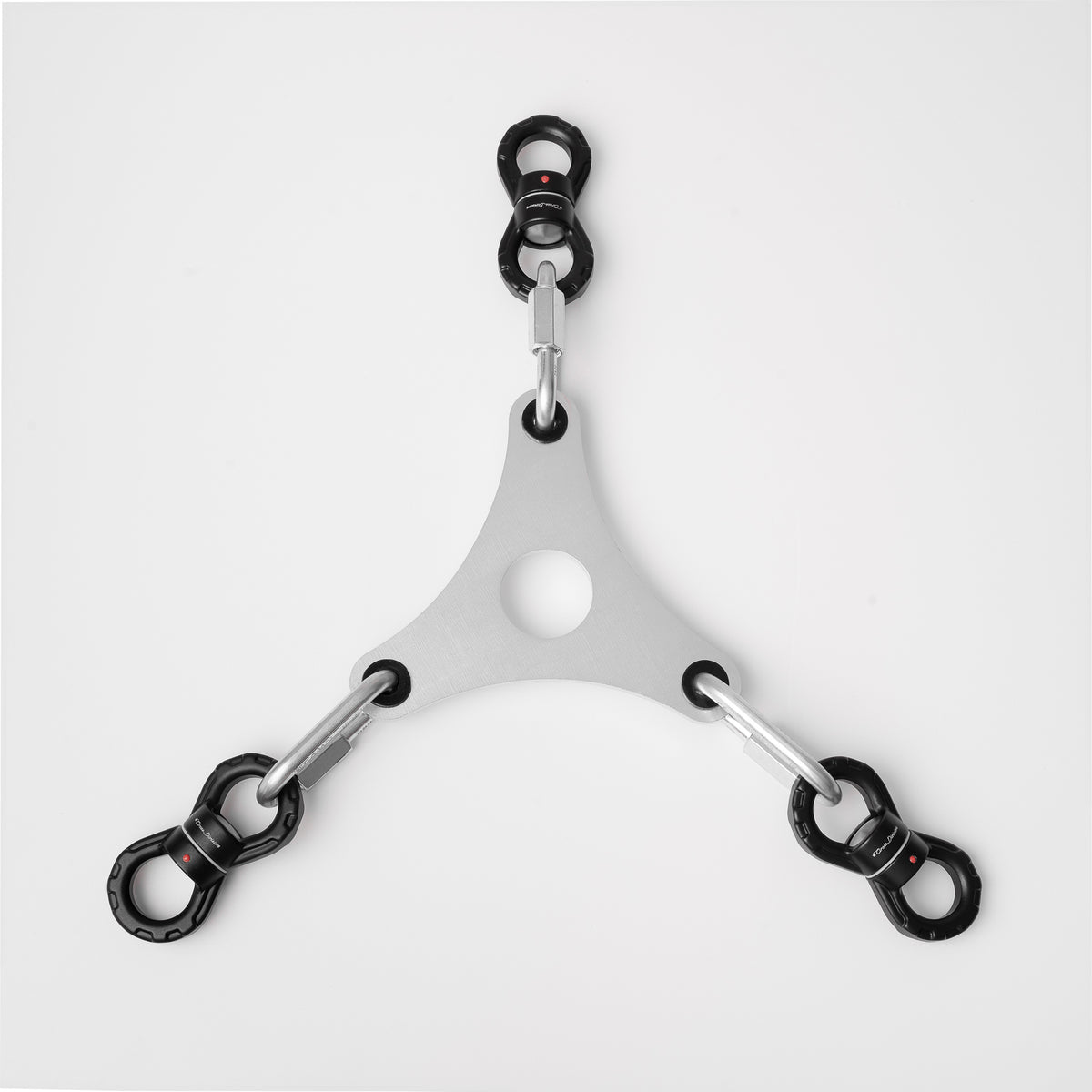 SET Big Triangular anchor plate + Quick Links SIZE #10 + 3 30kN SWIVELS ...